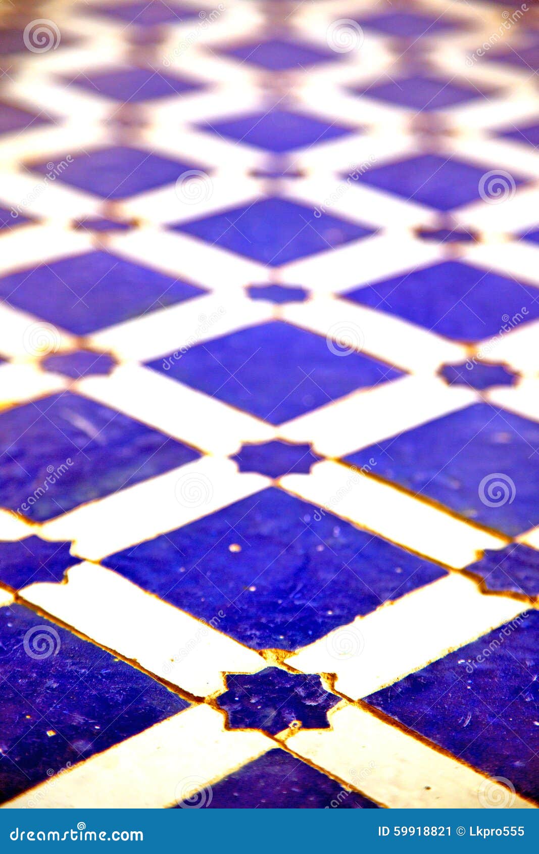 Blue in Africa Tile the Colorated Stock Illustration - Illustration of ...