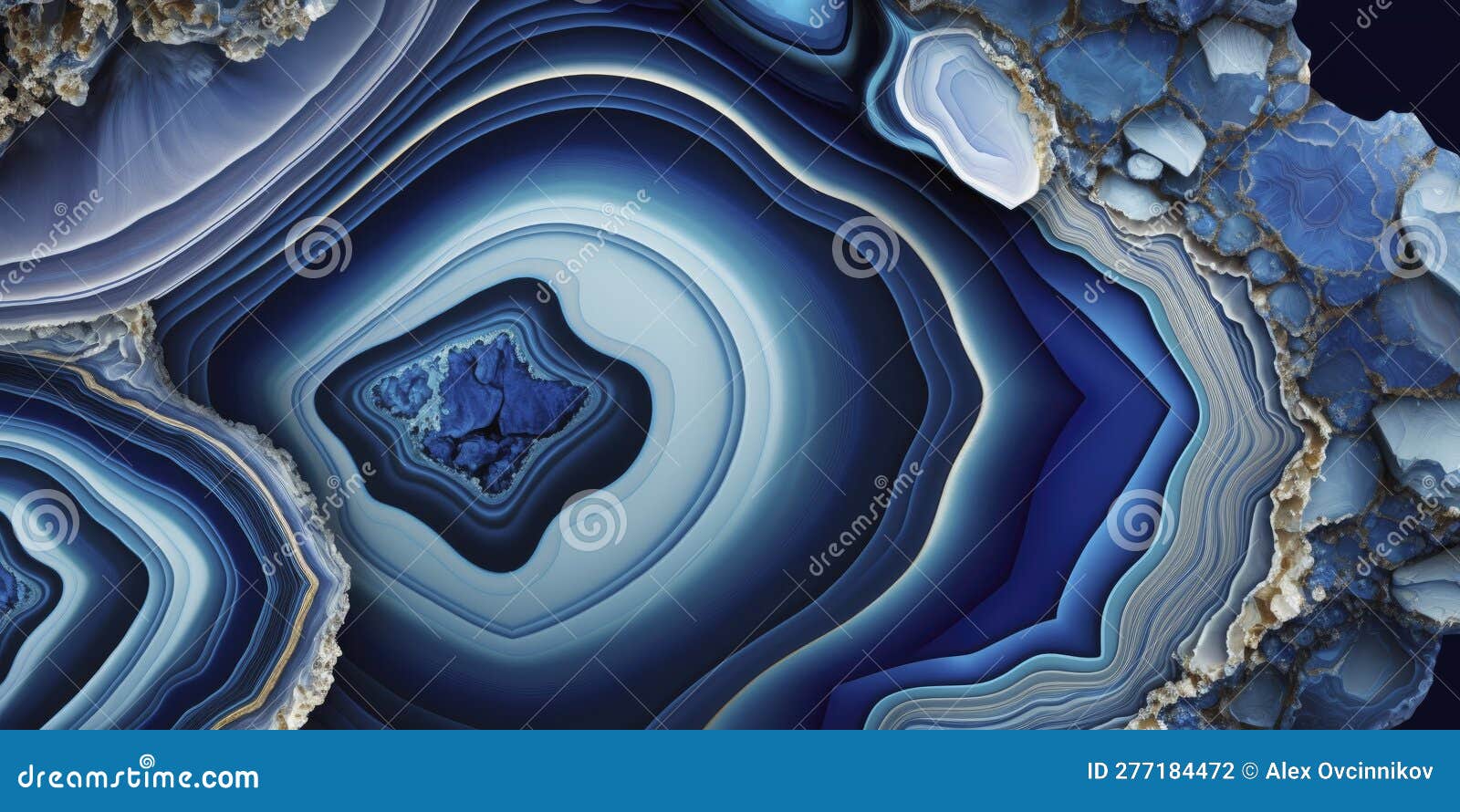 Blue Agate Background for Invitations and Posters. Stock Illustration ...