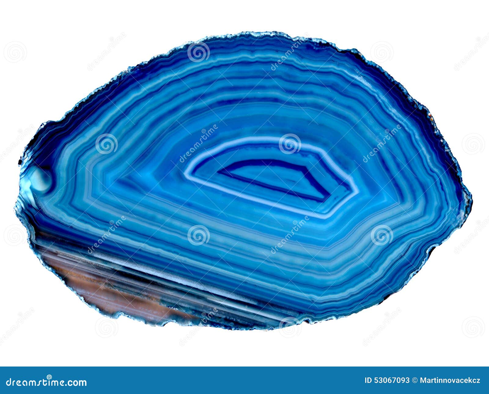 Blue Agate stock image. Image of adornment, material - 53067093