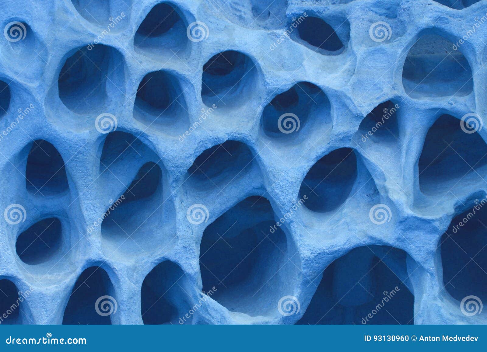 Blue Aged Sand Eroded Limestone Pattern Stock Photo - Image of industry ...