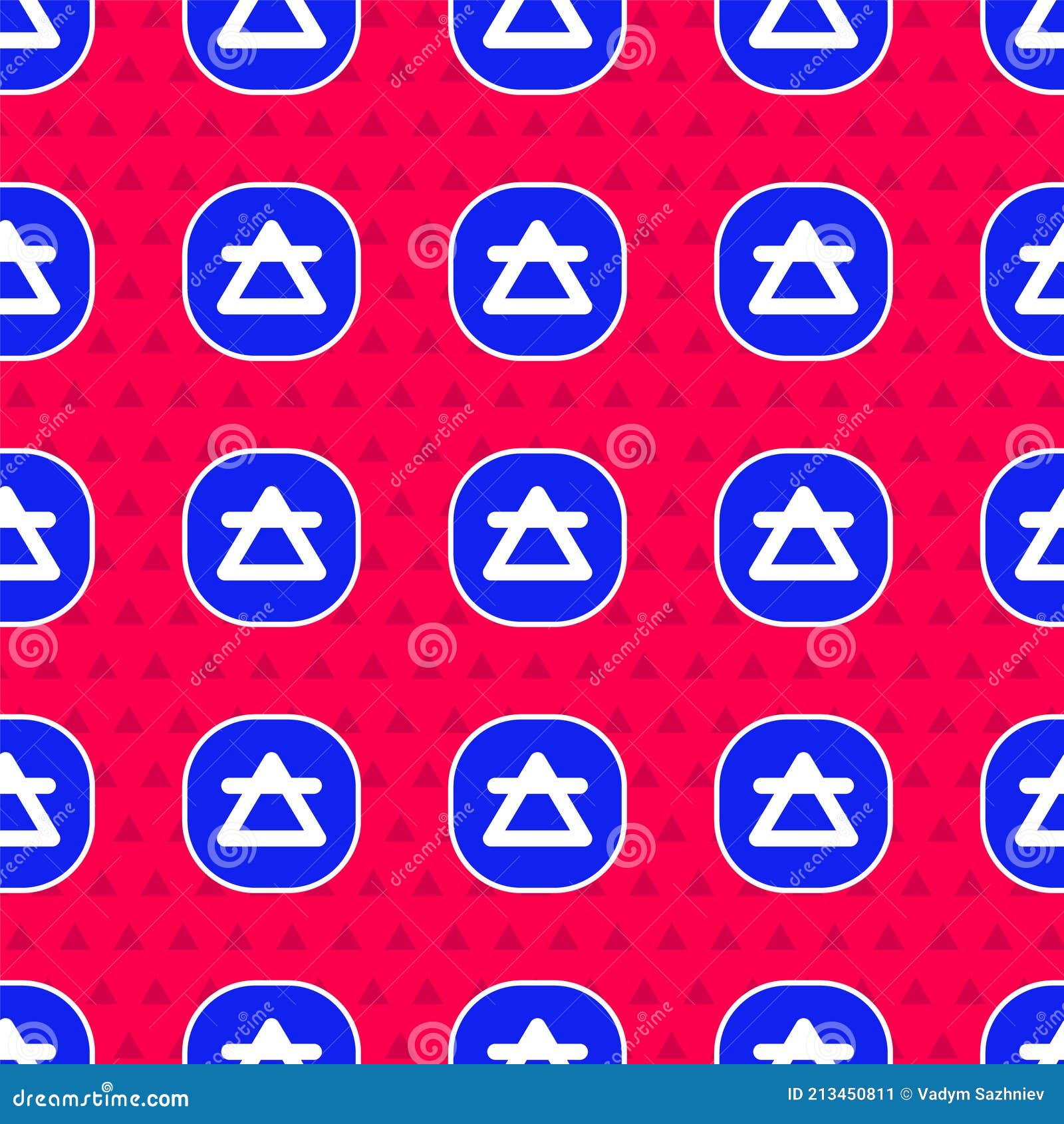 Blue Air Element of the Symbol Alchemy Icon Isolated Seamless Pattern ...