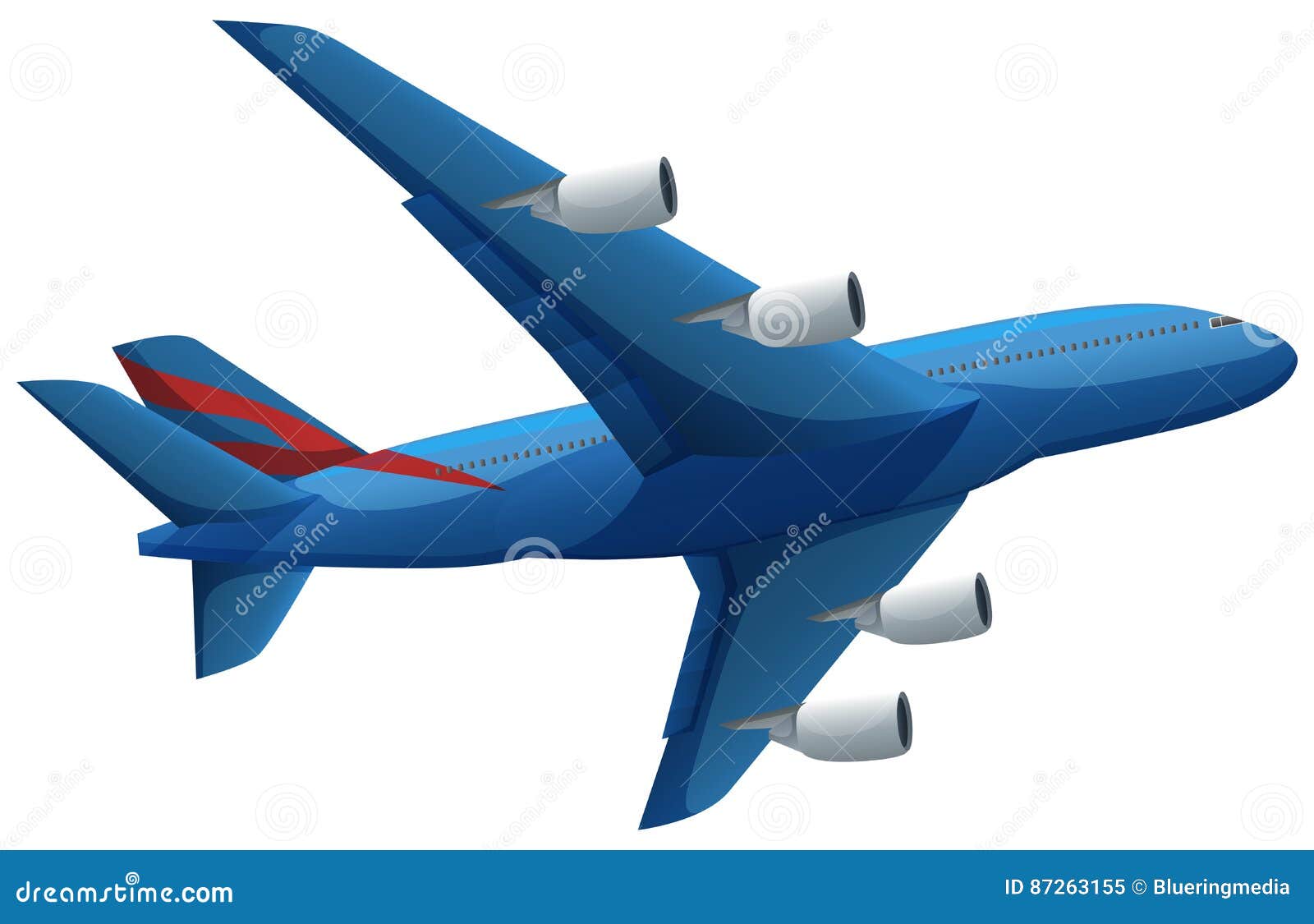 Blue Airplane Royalty-Free Stock Photography | CartoonDealer.com #2553935