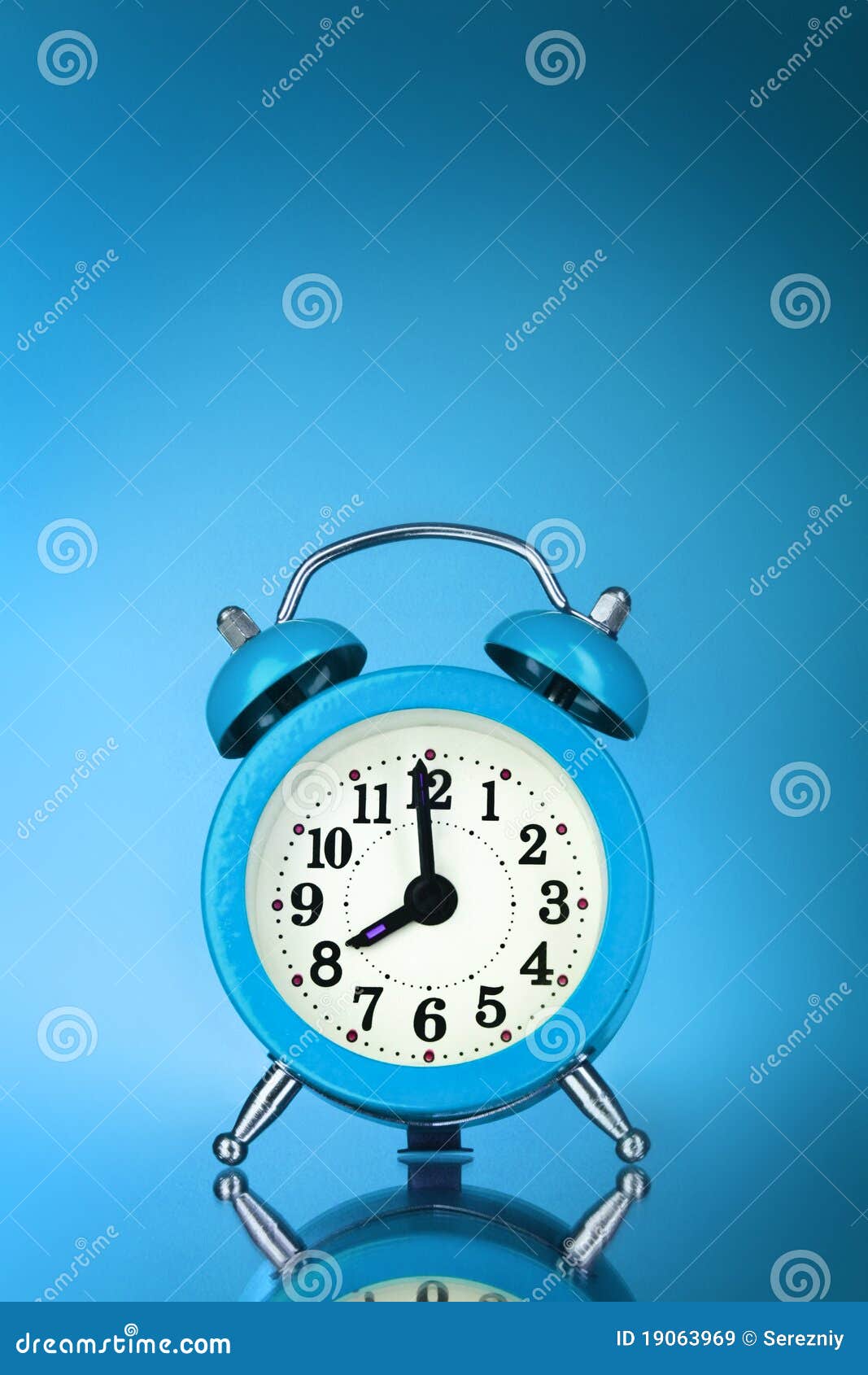 Blue Alarm-clock stock image. Image of precise, alert - 19063969