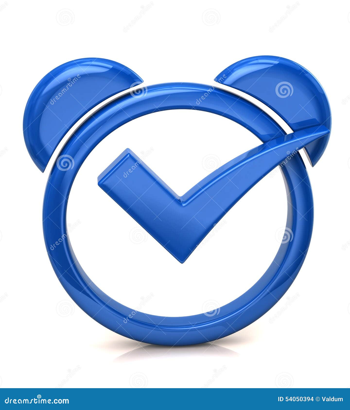 Red And Blue Alarm Clock Character Smiling And Running Vector ...