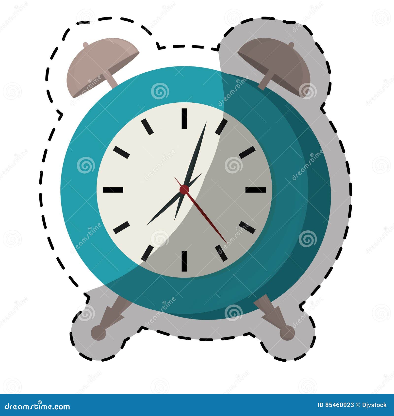 Blue Alarms Clock Icon Image Stock Illustration - Illustration of alarm ...