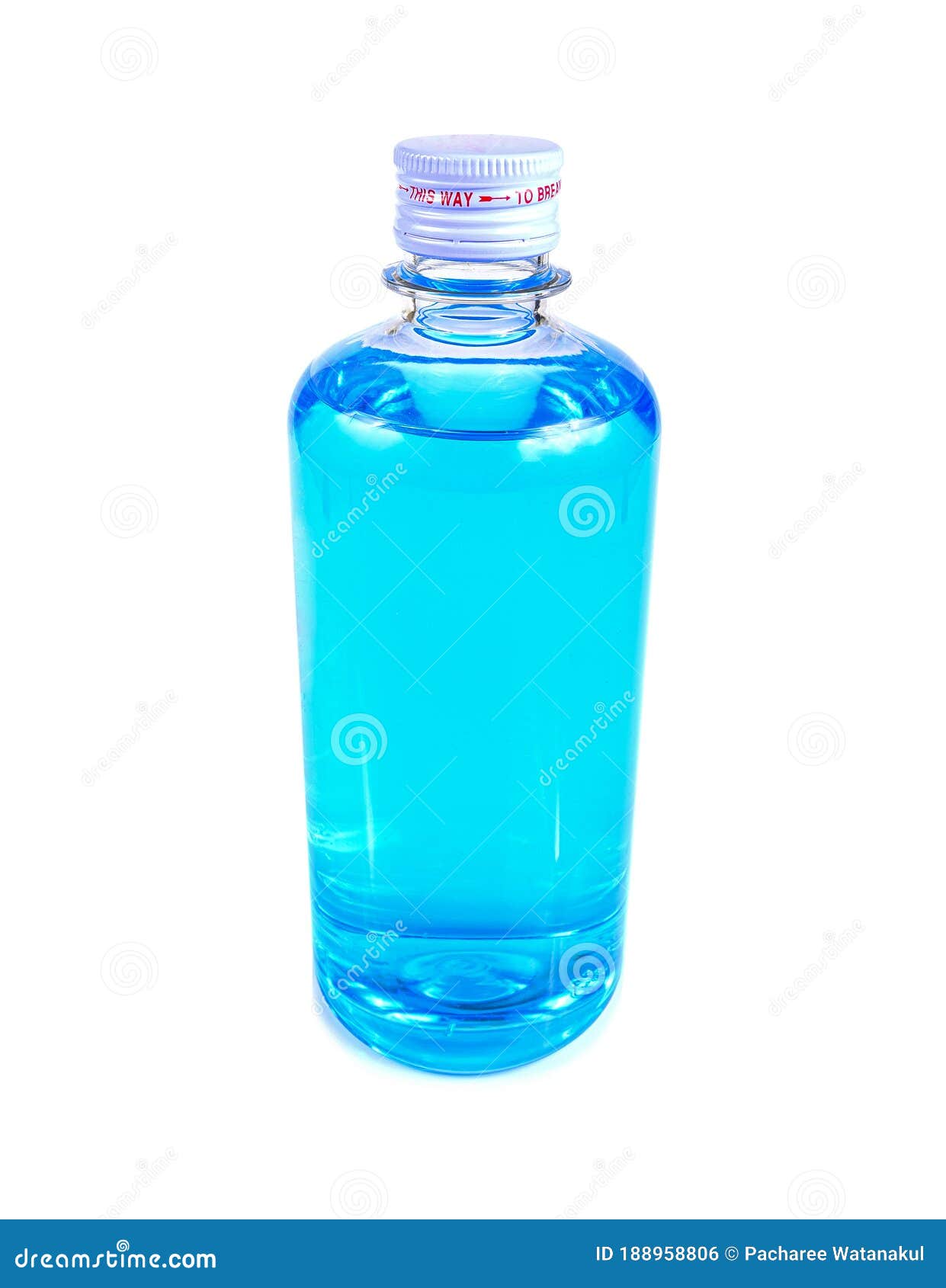 Blue Alcohol 70 in Bottle on White Background. Protection Coronavirus ...