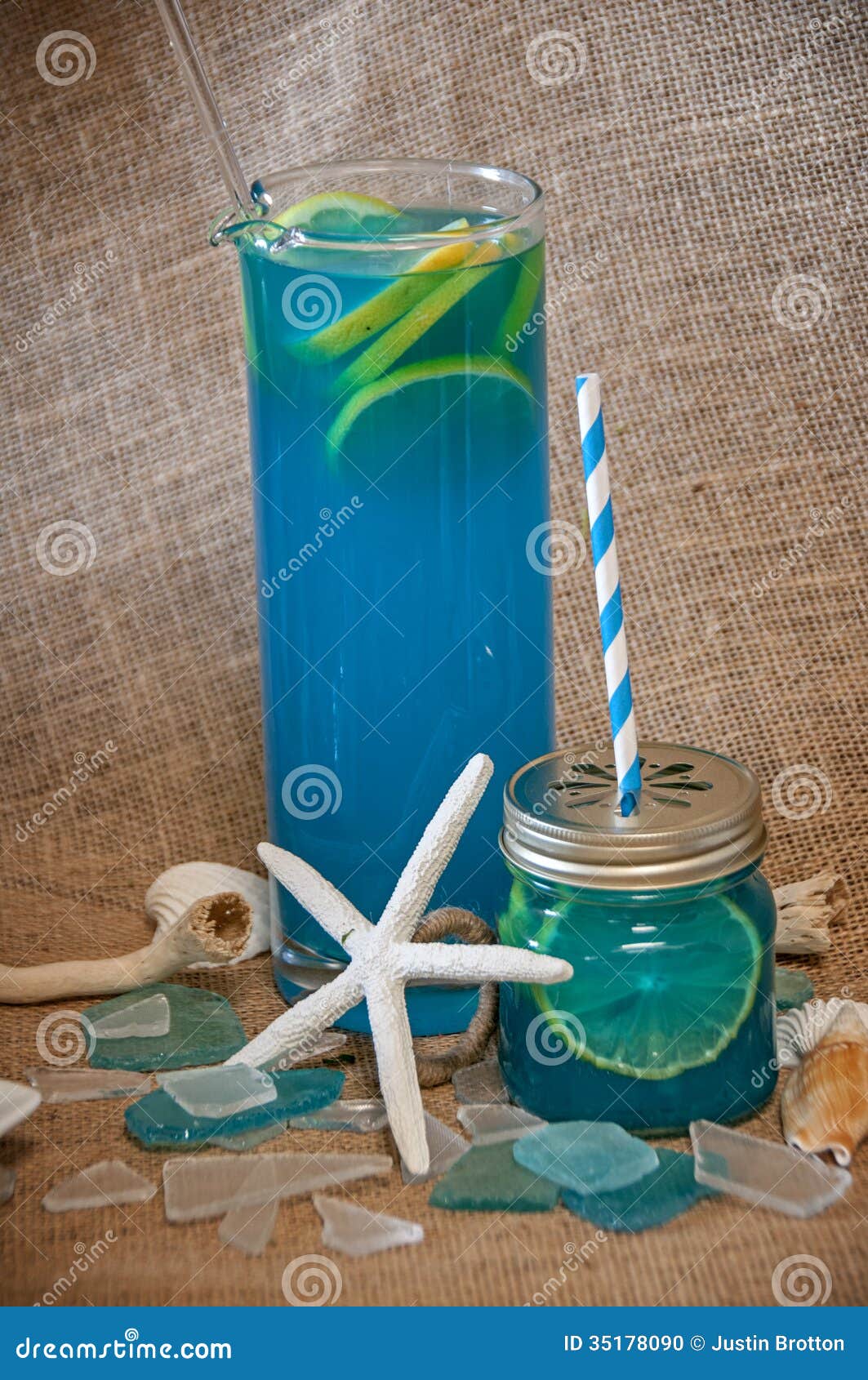Blue alcohol drink stock photo. Image of straw, drink - 35178090