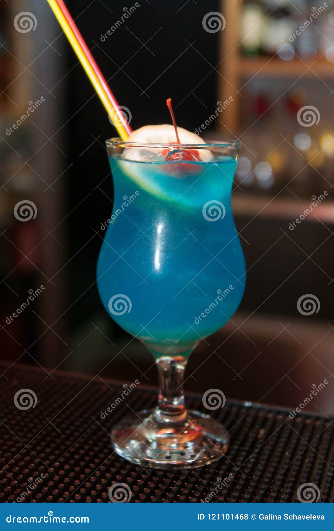 Blue alcoholic drink stock photo. Image of juice, drink - 121101468
