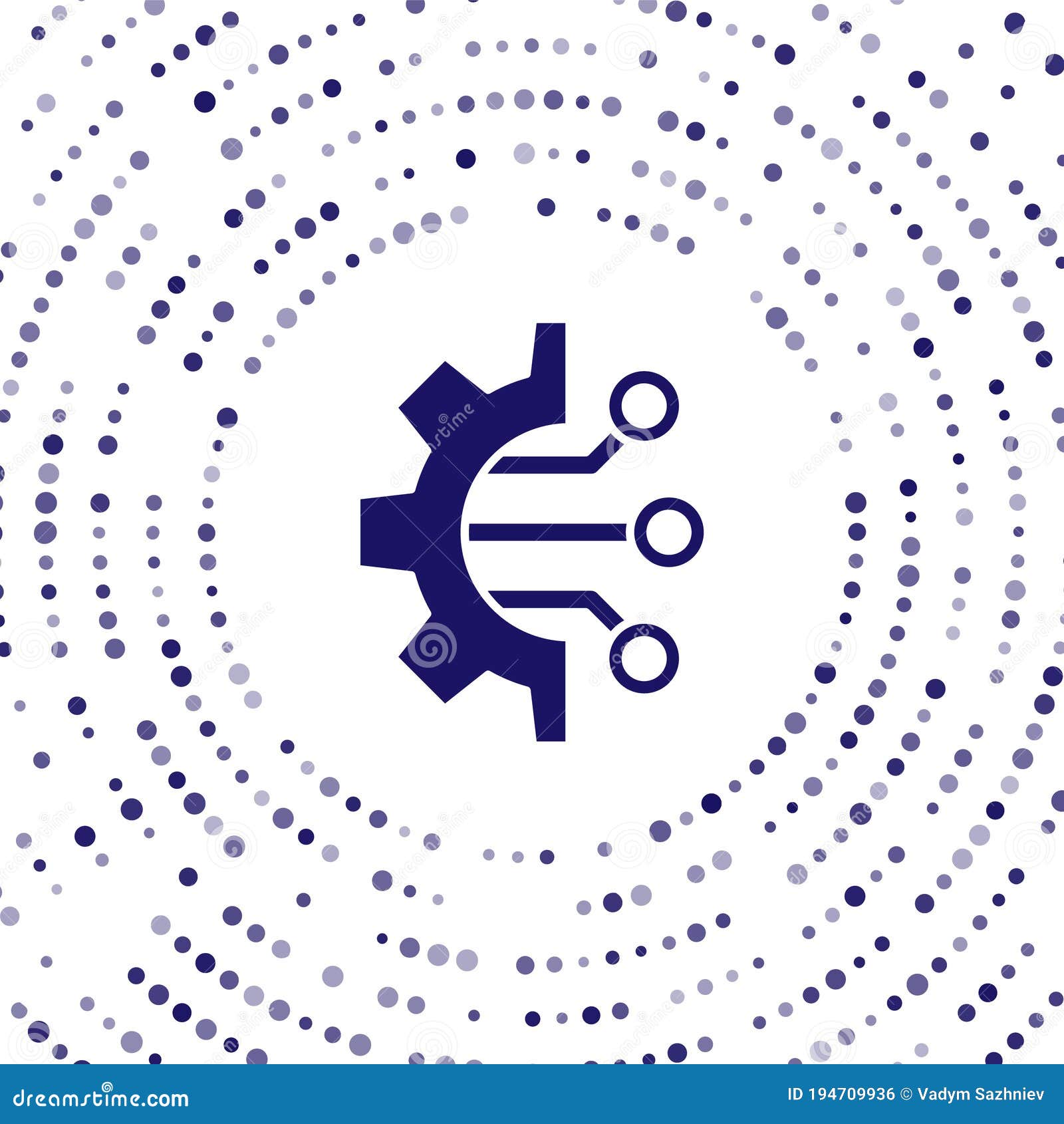 Blue Algorithm Icon Isolated On White Background Algorithm Symbol Design From Artificial