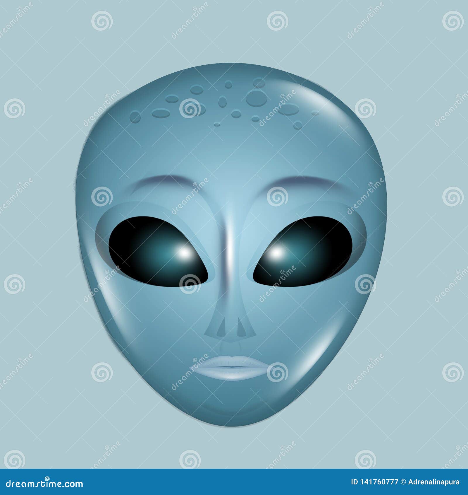 Alien Mask Cartoon Vector | CartoonDealer.com #24936631