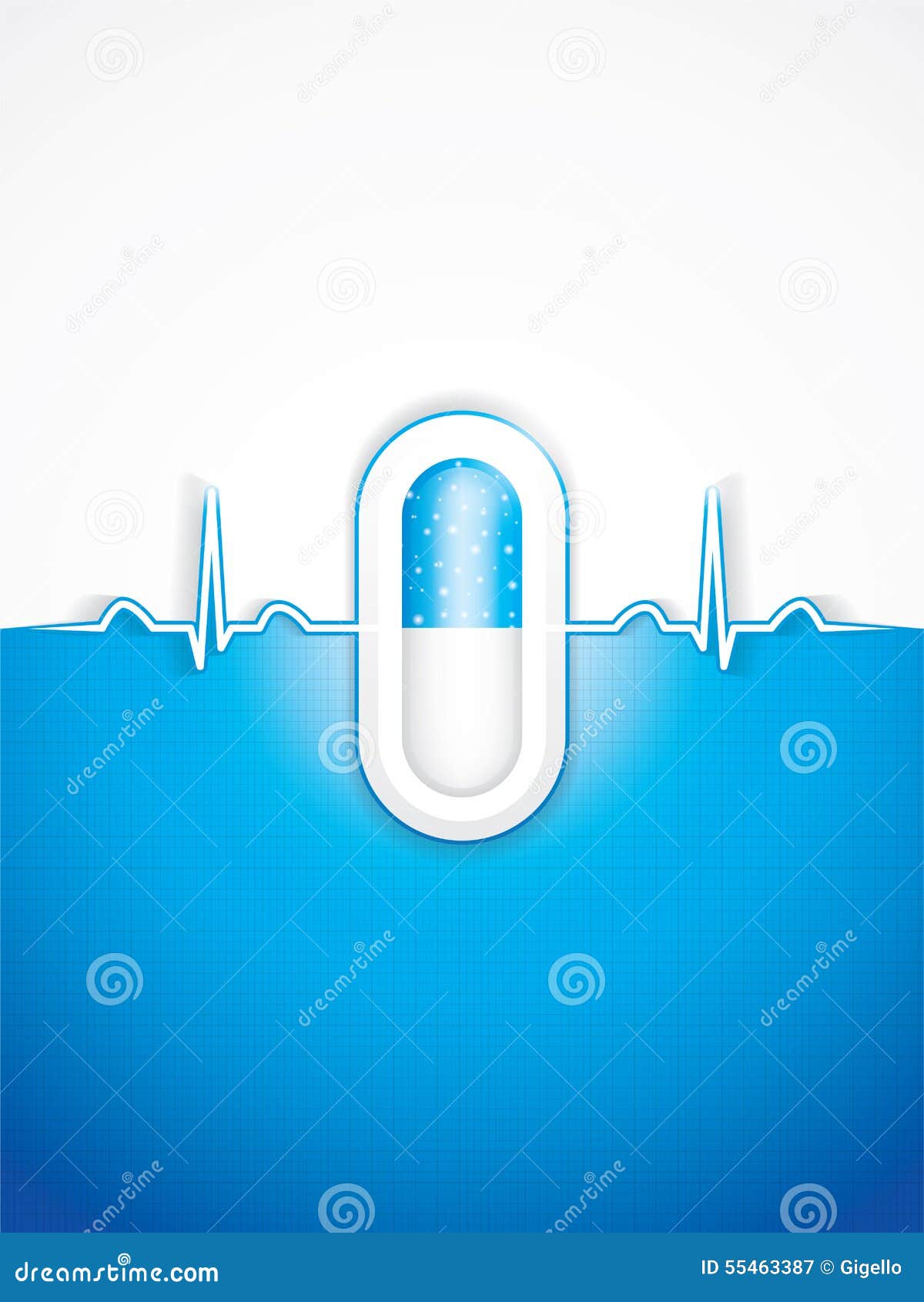 Blue Alternative Medication Concept Stock Vector - Illustration of ...