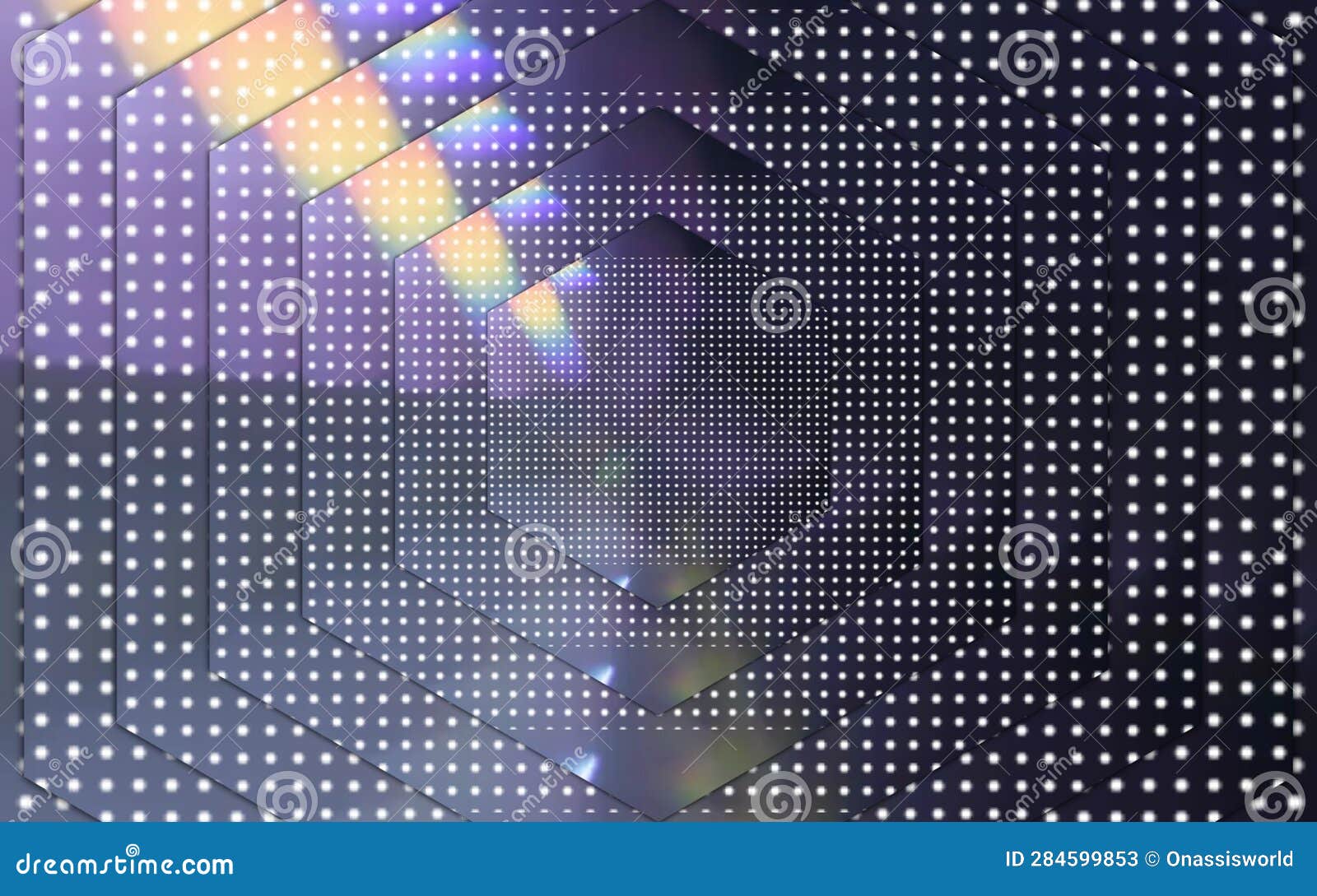 Blue Anamorphic Light Abstract Background Shapes and Blurs Stock Image ...