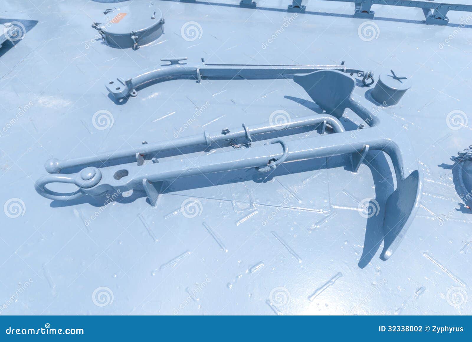 Blue anchor stock photo. Image of decoration, nautical - 32338002