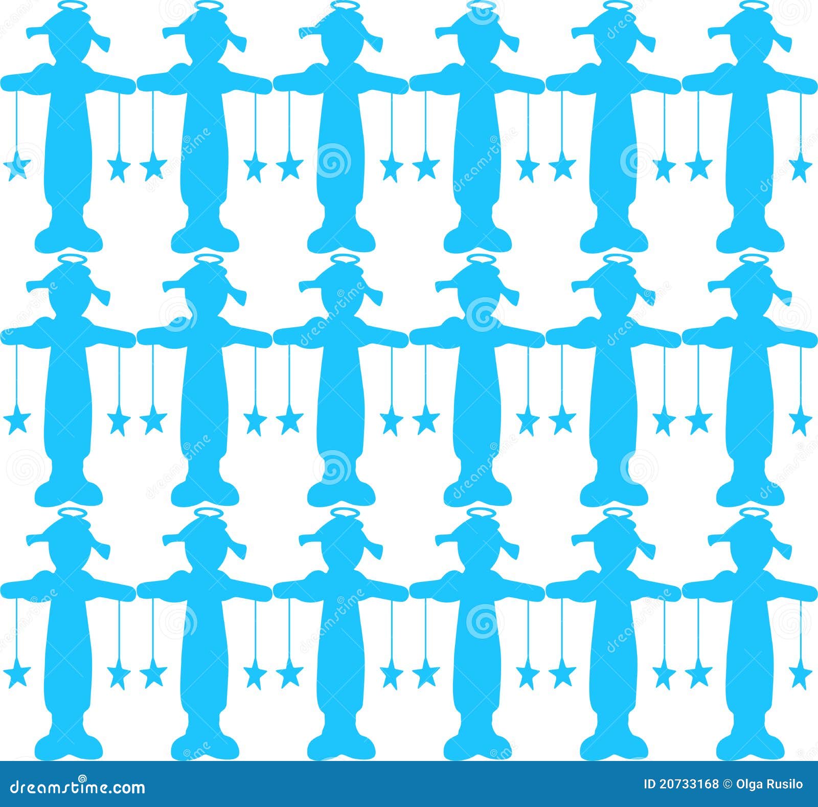 Blue Angel Background Illustration Stock Vector - Illustration of ...