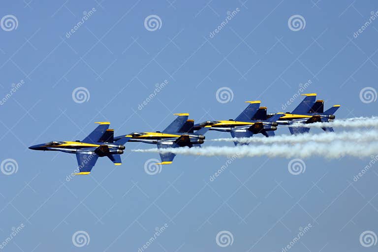 Blue Angels stock image. Image of stunt, four, angel, blue - 69587