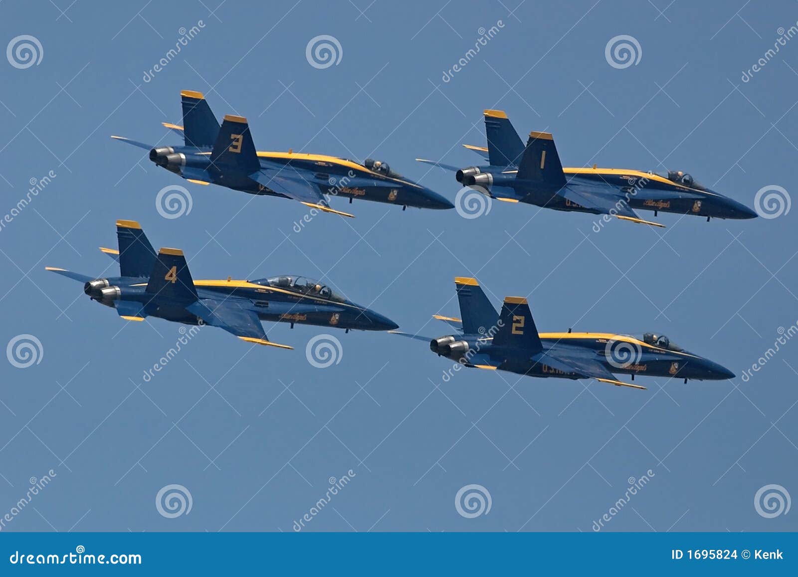 Blue Angels, Blue Sky, Diamond Formation Stock Photo - Image of ...