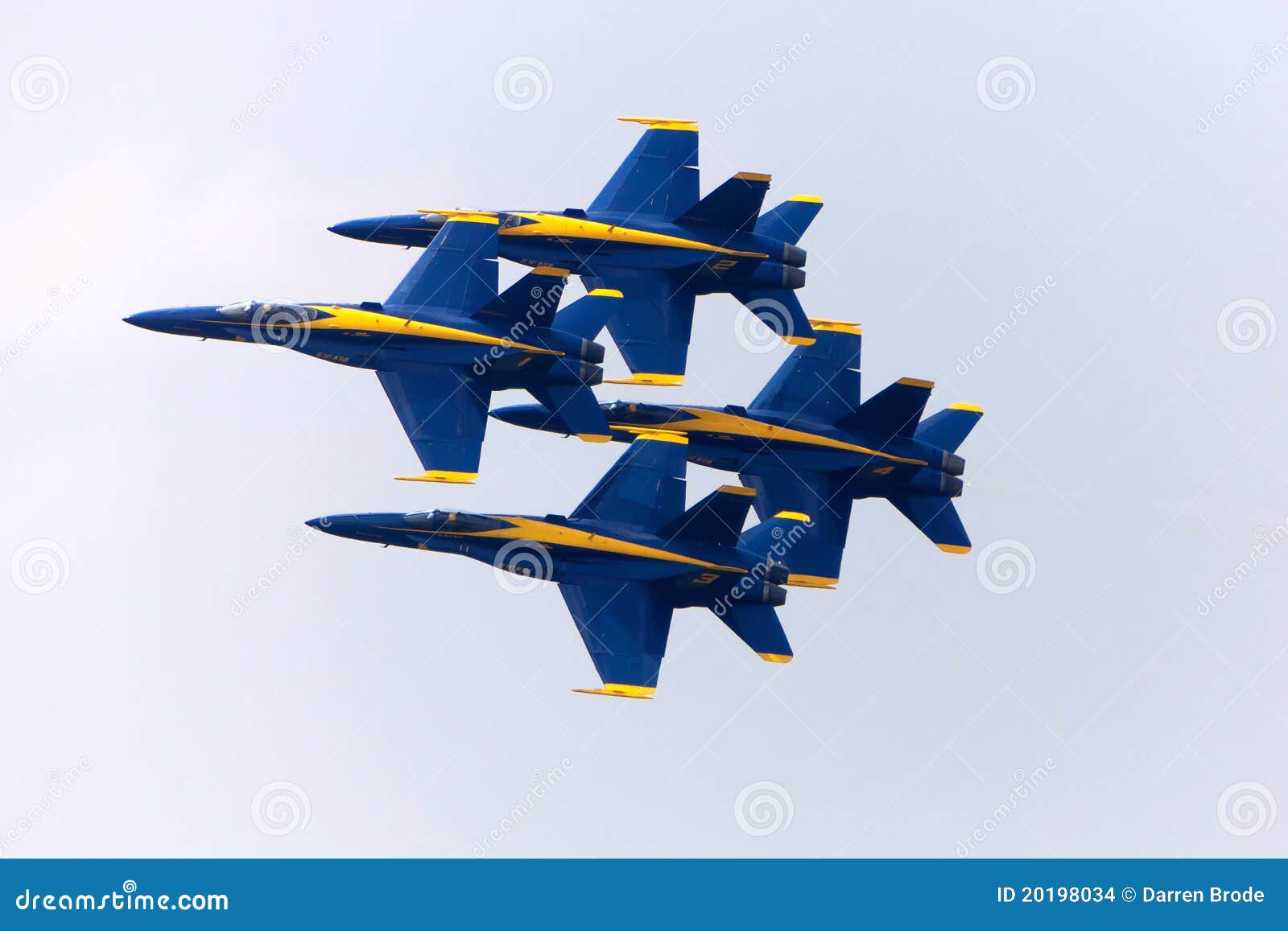 Blue Angels Diamond Formation Editorial Stock Image - Image of pilot ...