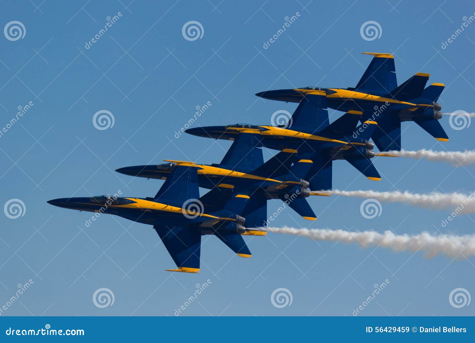 Blue Angels Echelon Formation Editorial Stock Image - Image of navy ...