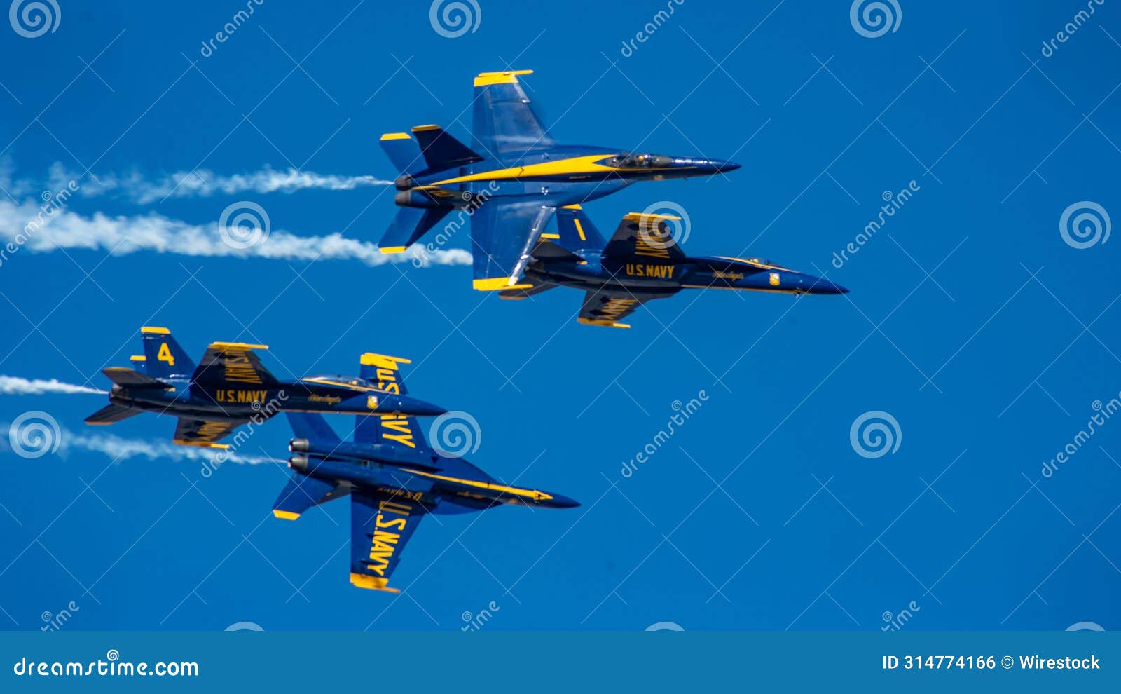 Blue Angels Flying the FA-18 Super Hornet in the Sky Editorial Photo ...