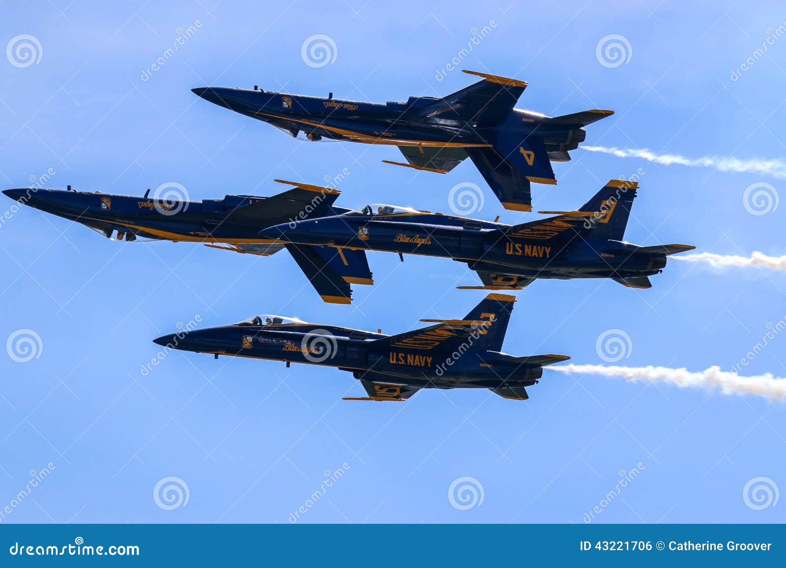 Blue Angels Formation editorial photo. Image of military - 43221706