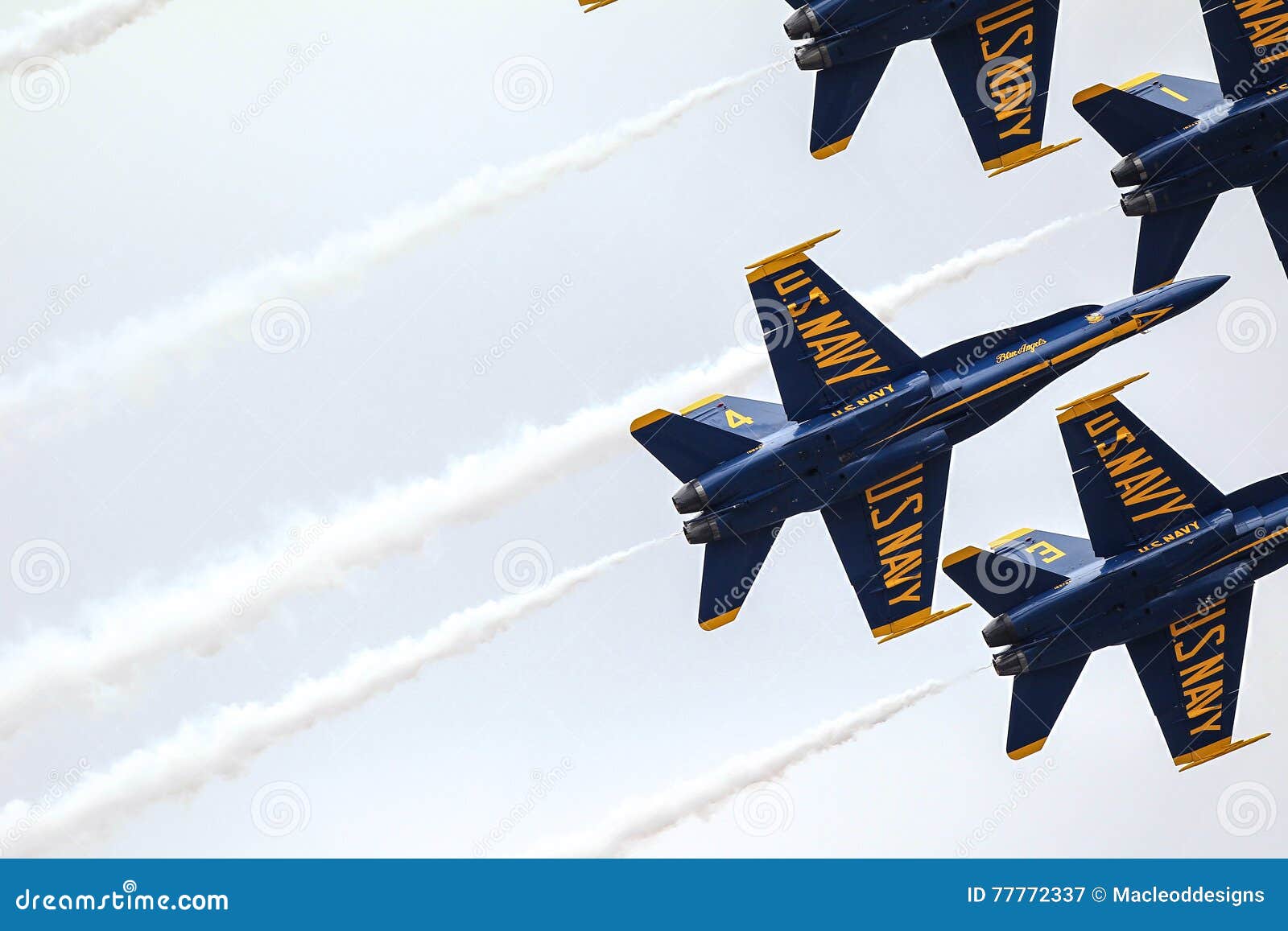 Blue Angels Jets in Formation Stock Image - Image of states, united ...