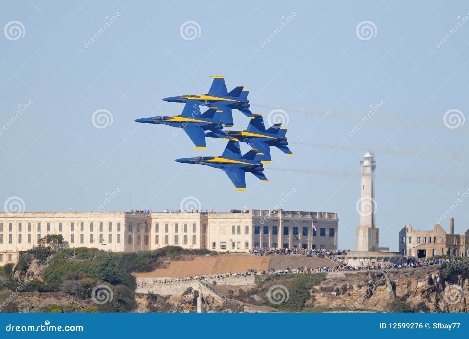 Blue Angels over Alcatraz editorial photo. Image of force - 12599276