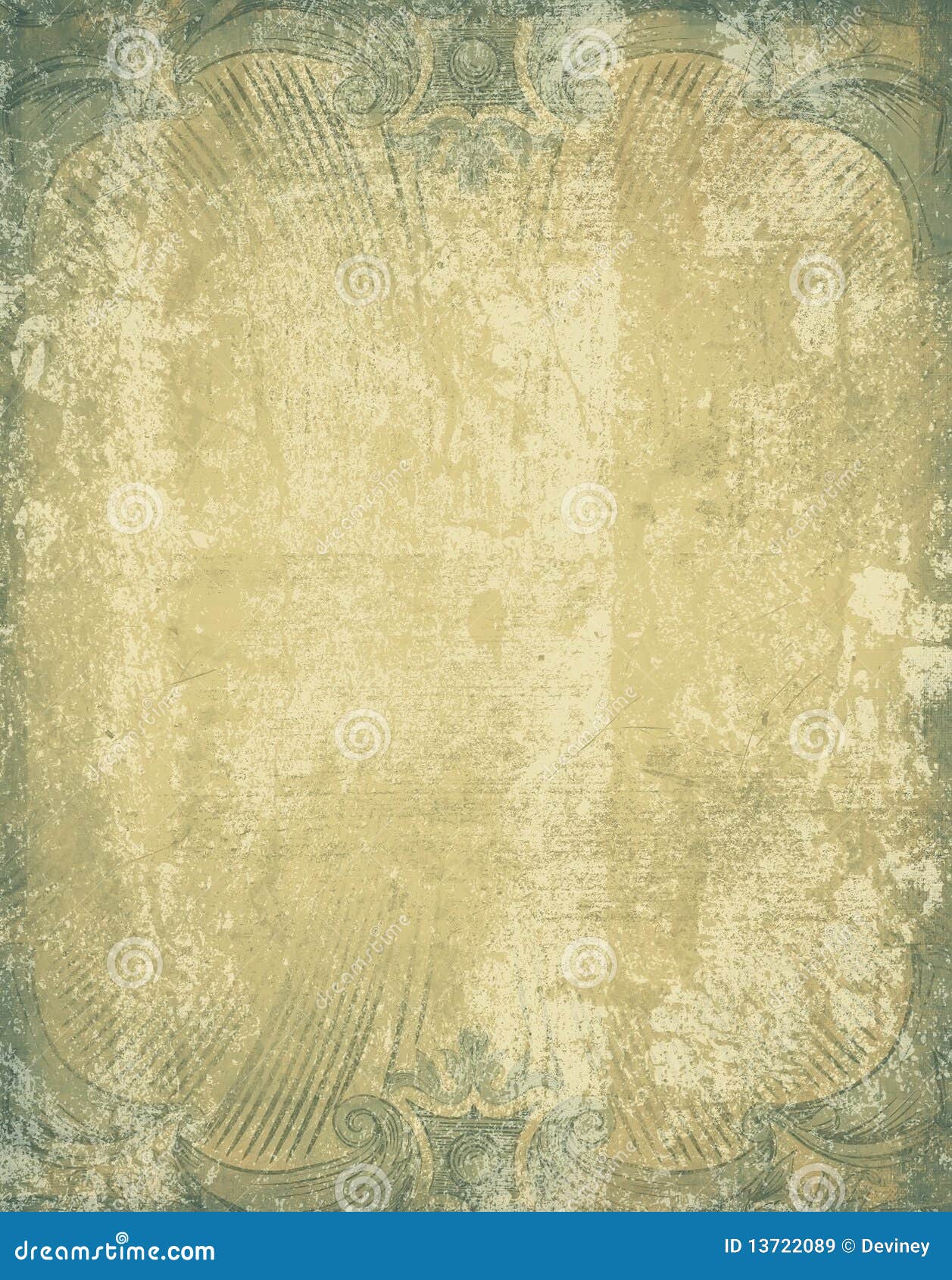 Blue antique border stock illustration. Illustration of texture - 13722089