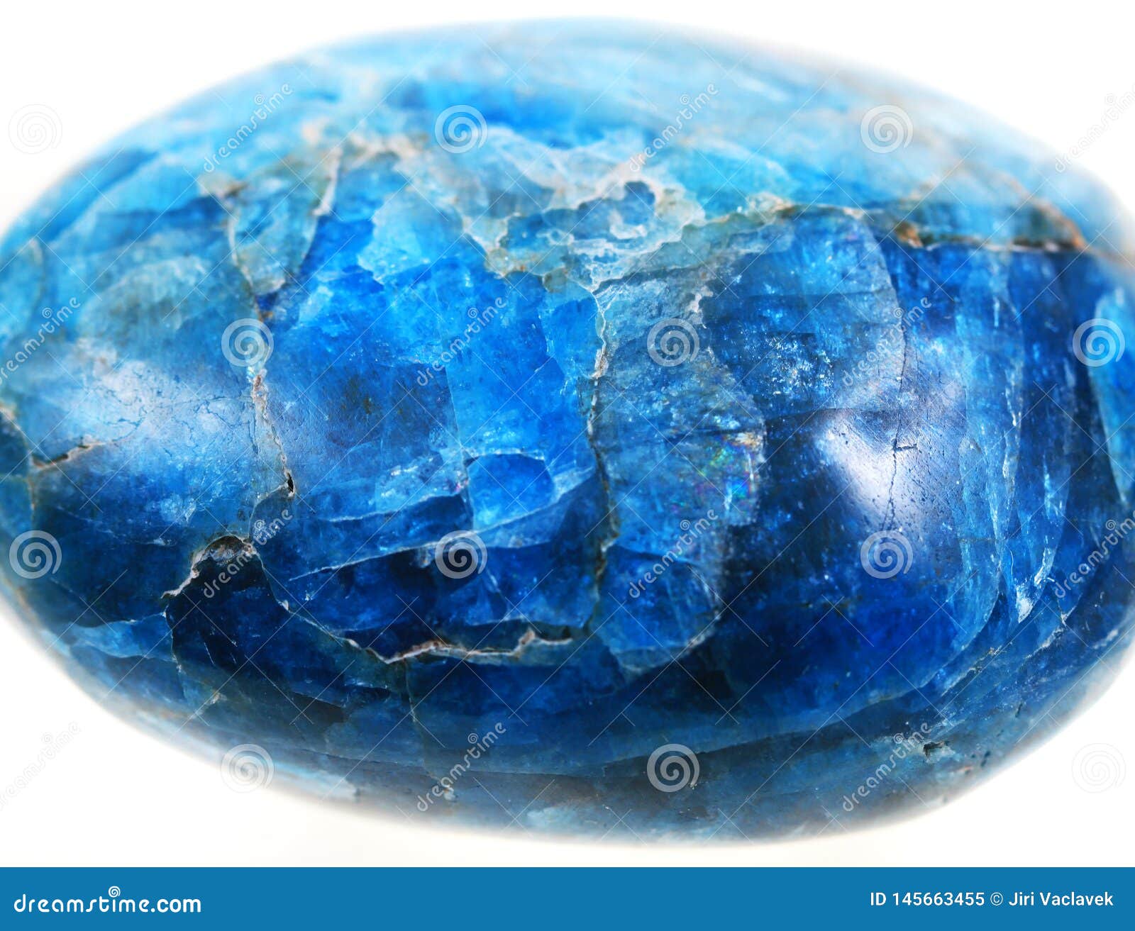 Blue Apatite Mineral Isolated Stock Image - Image of symbol, mineral ...