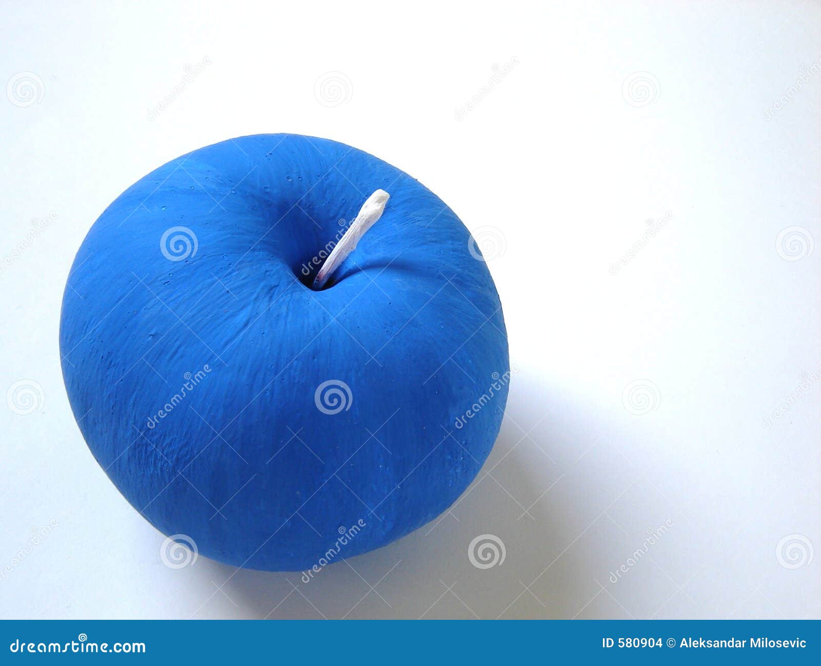 Blue apple stock photo. Image of imaginate, paint, texture - 580904