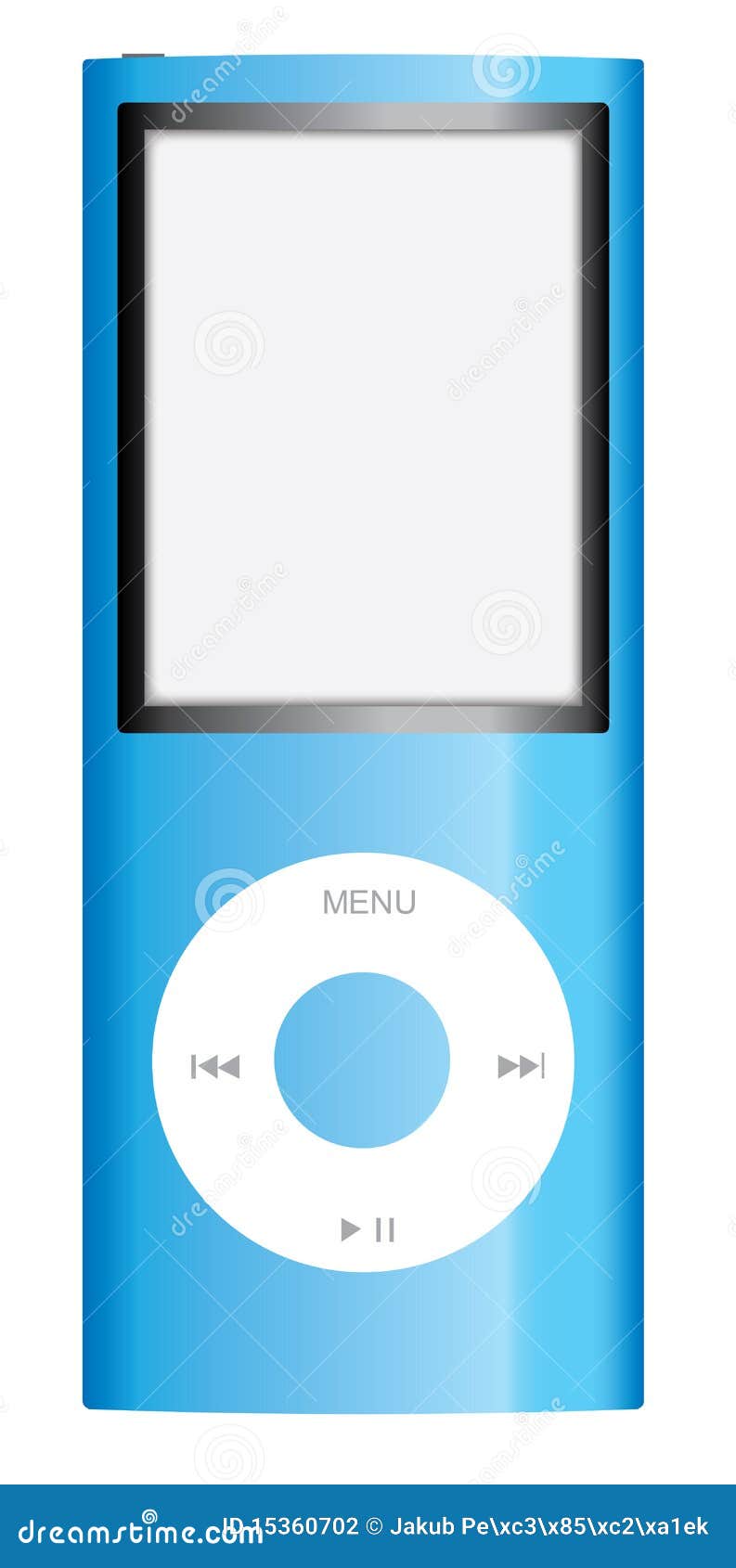 Blue apple ipod nano editorial photography. Illustration of artwork ...