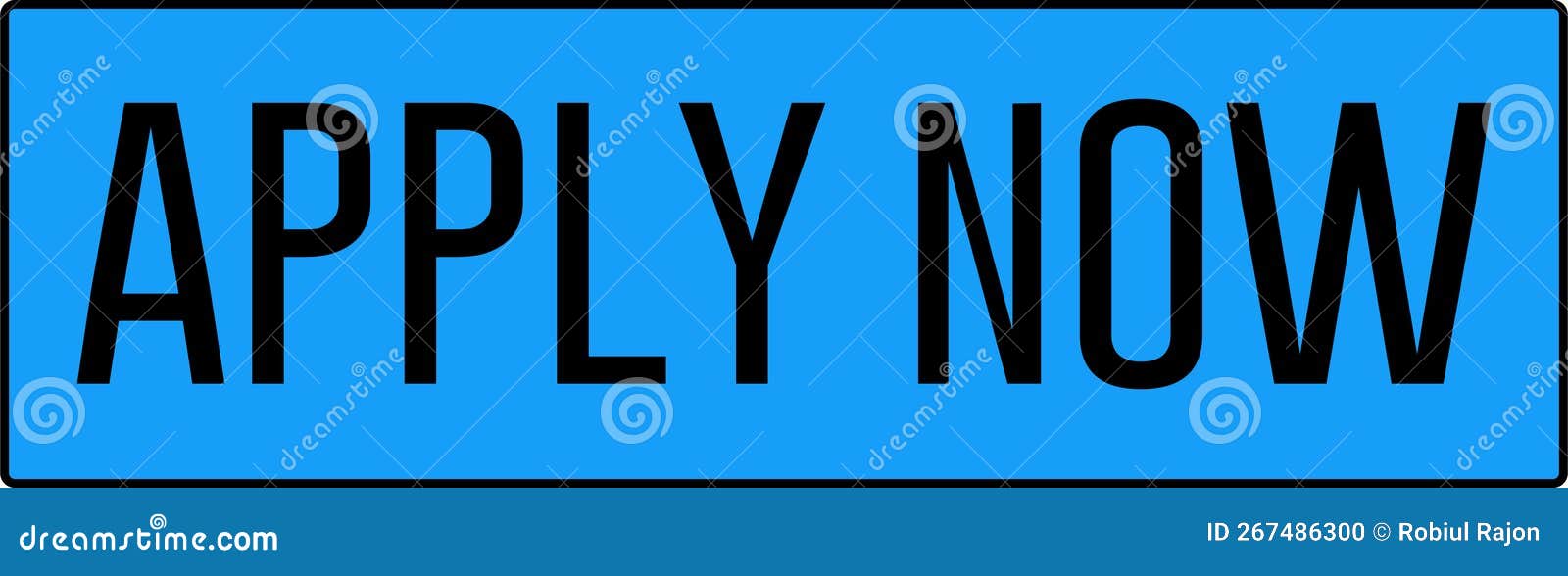 Blue apply now button stock illustration. Illustration of signage ...