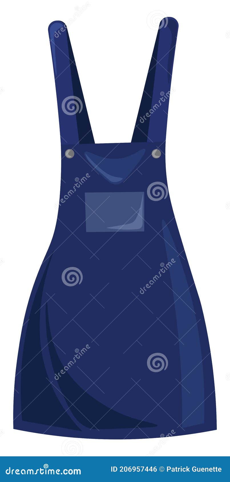 Blue Apron, Illustration, Vector Stock Vector - Illustration of clean ...