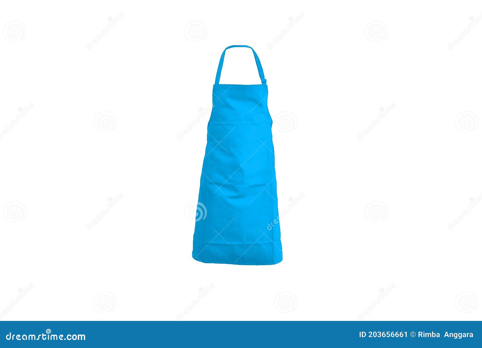 Blue Apron Isolated on White Background Stock Image - Image of hand ...