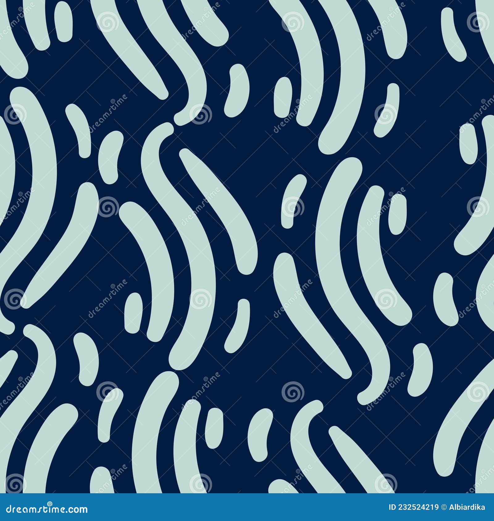 Blue Aqua Abstract Seamless Pattern Creative Vintage Design Background ...