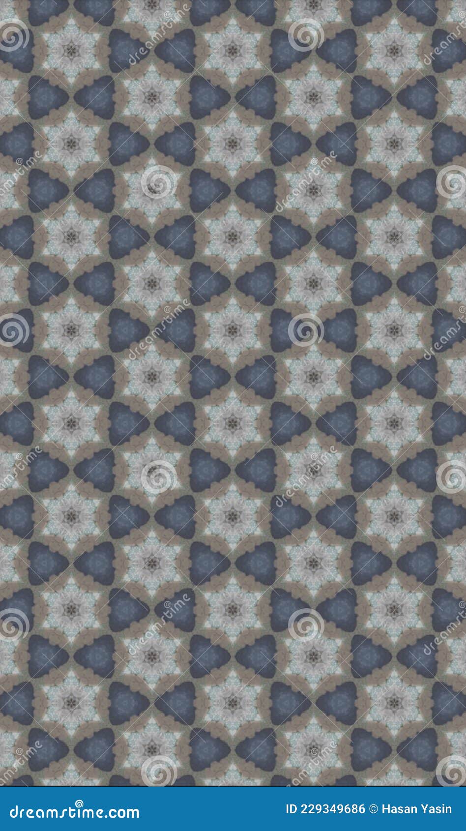 Blue Aqua Background Crochet Handicraft Stock Illustration ...