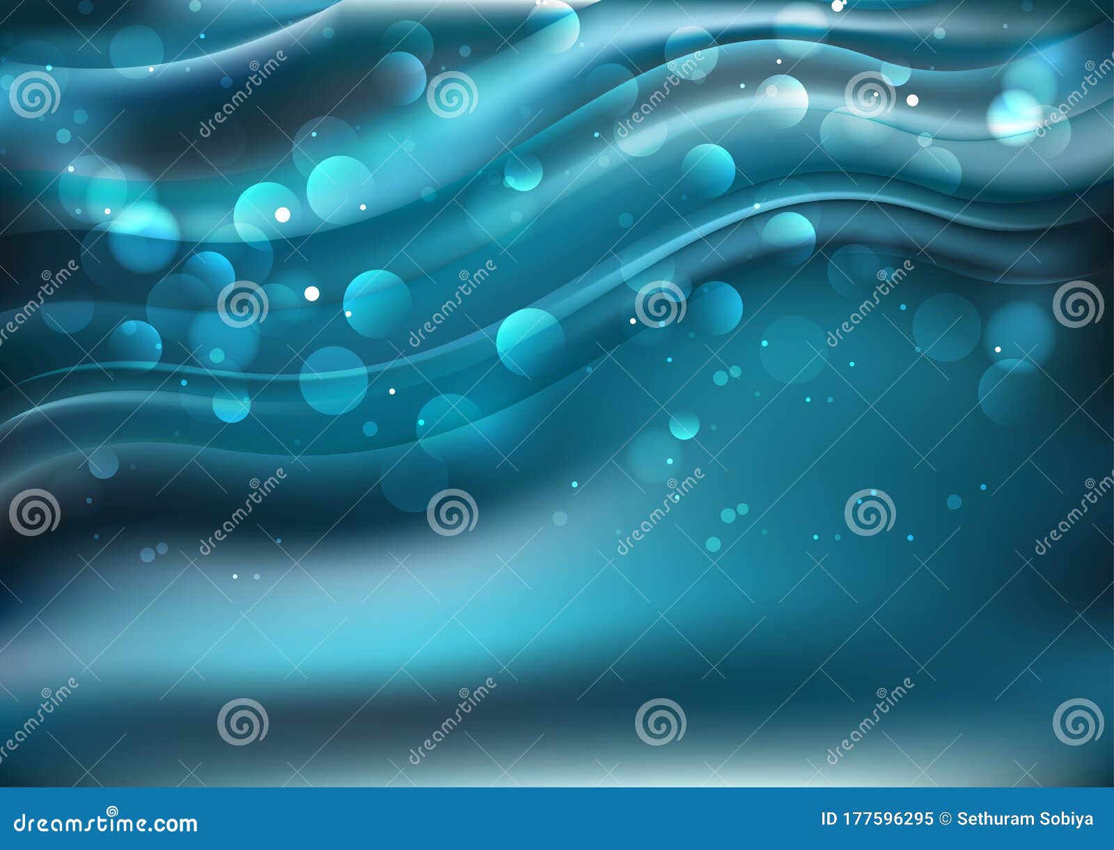 Blue Aqua Decorative Background Vector Illustration Design Stock Vector ...