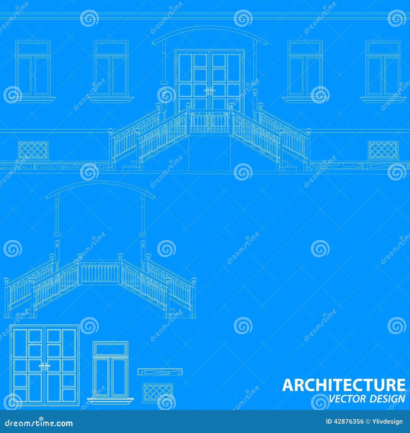Architecture Design Clipart Blue
