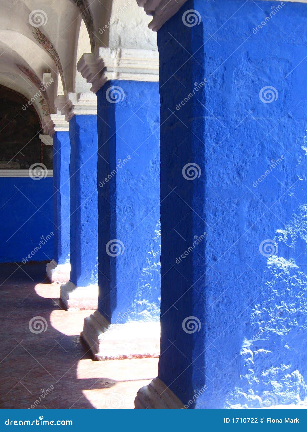 Blue Archways stock photo. Image of archway, blue, shadow - 1710722