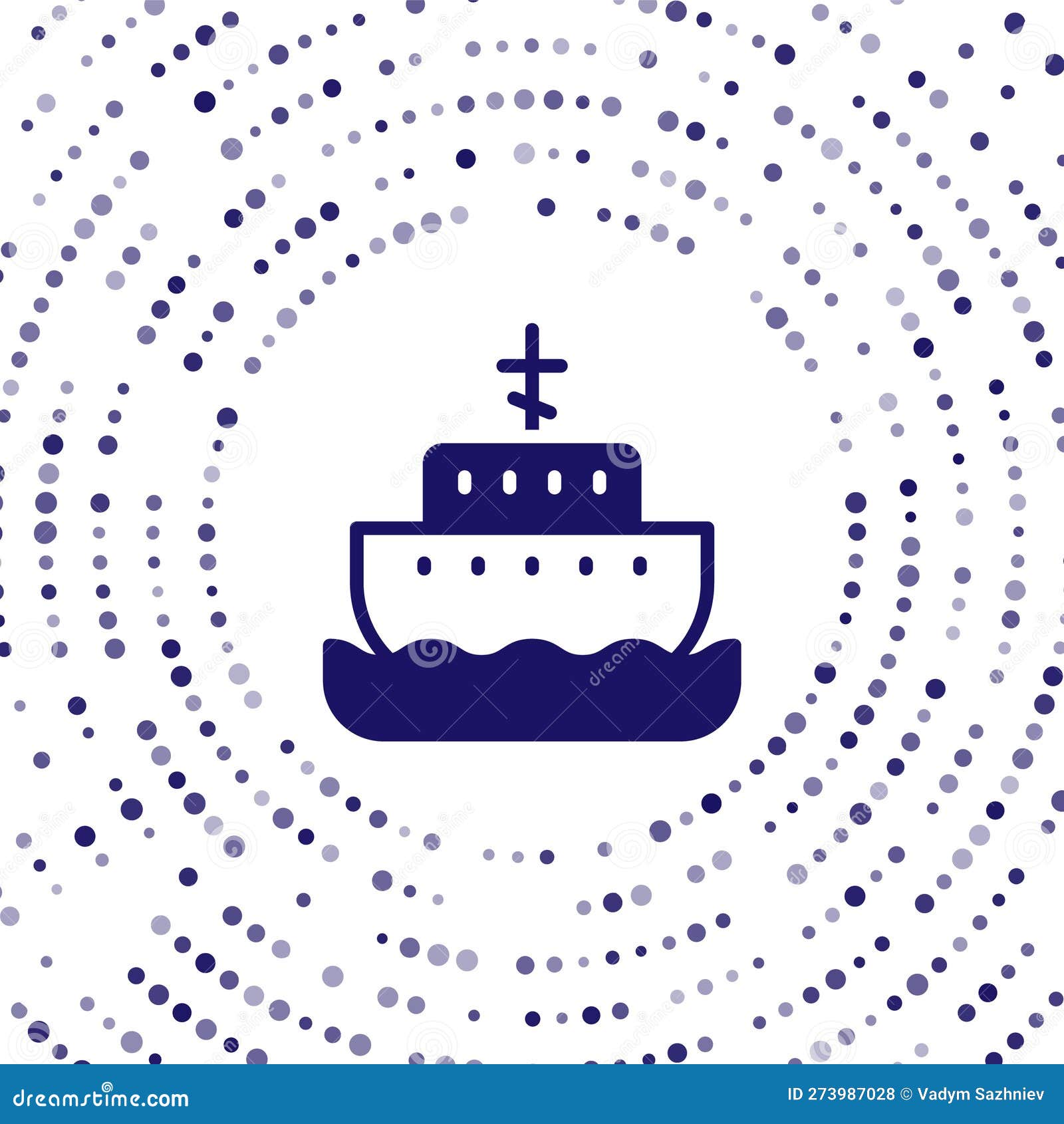 Noah Ark Icon. Trendy Flat Vector Noah Ark Icon On White Background ...