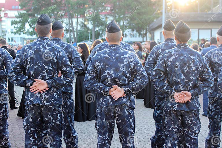 Blue army men editorial stock image. Image of forces - 97420319