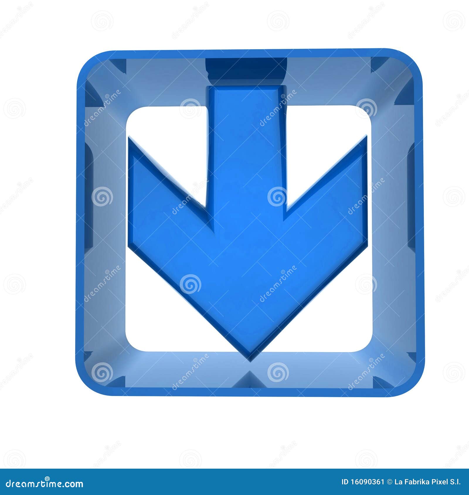 Blue arrow stock illustration. Illustration of design - 16090361