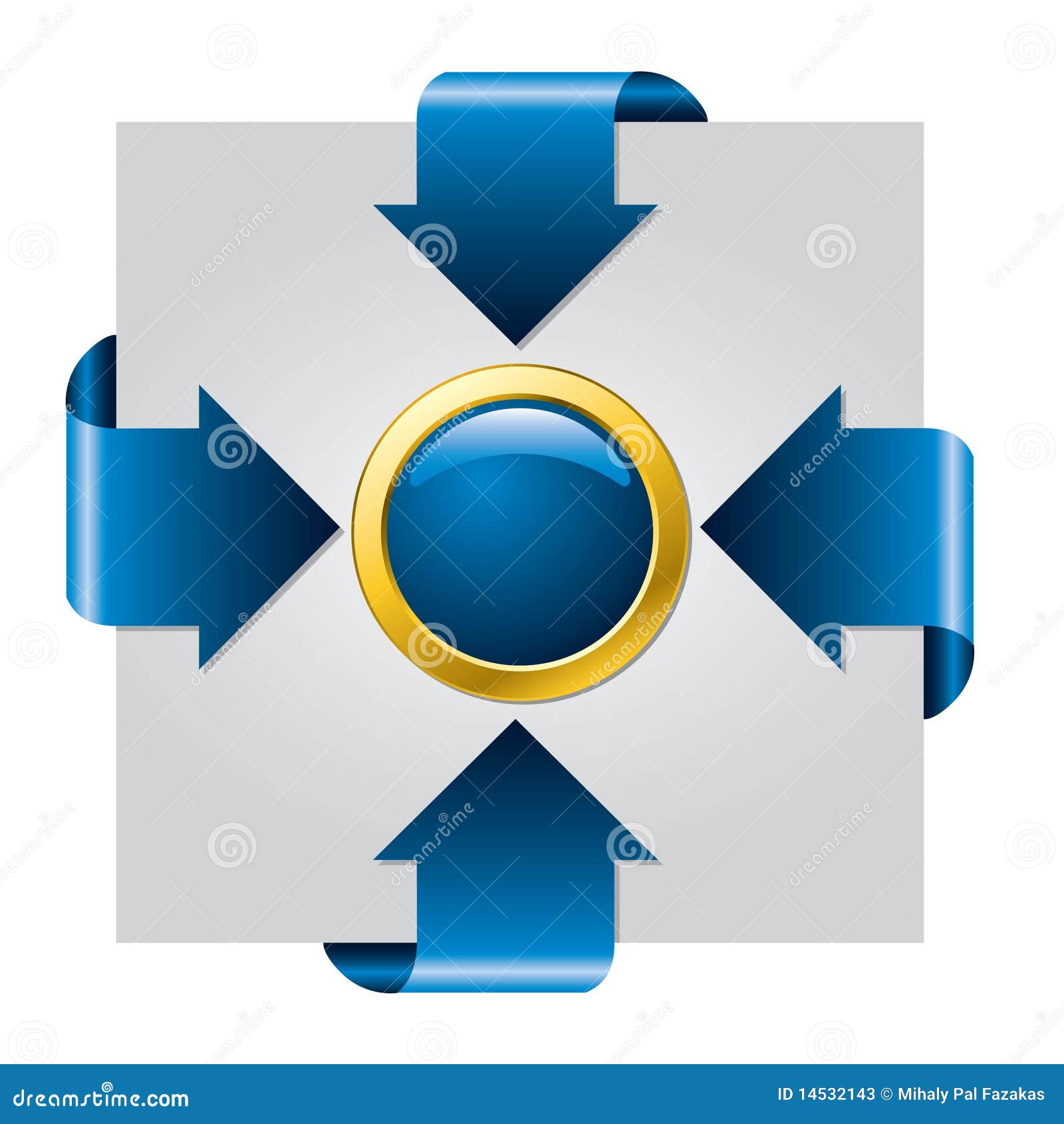 Blue Arrow Presentation Brochure Stock Vector - Illustration of arrow ...