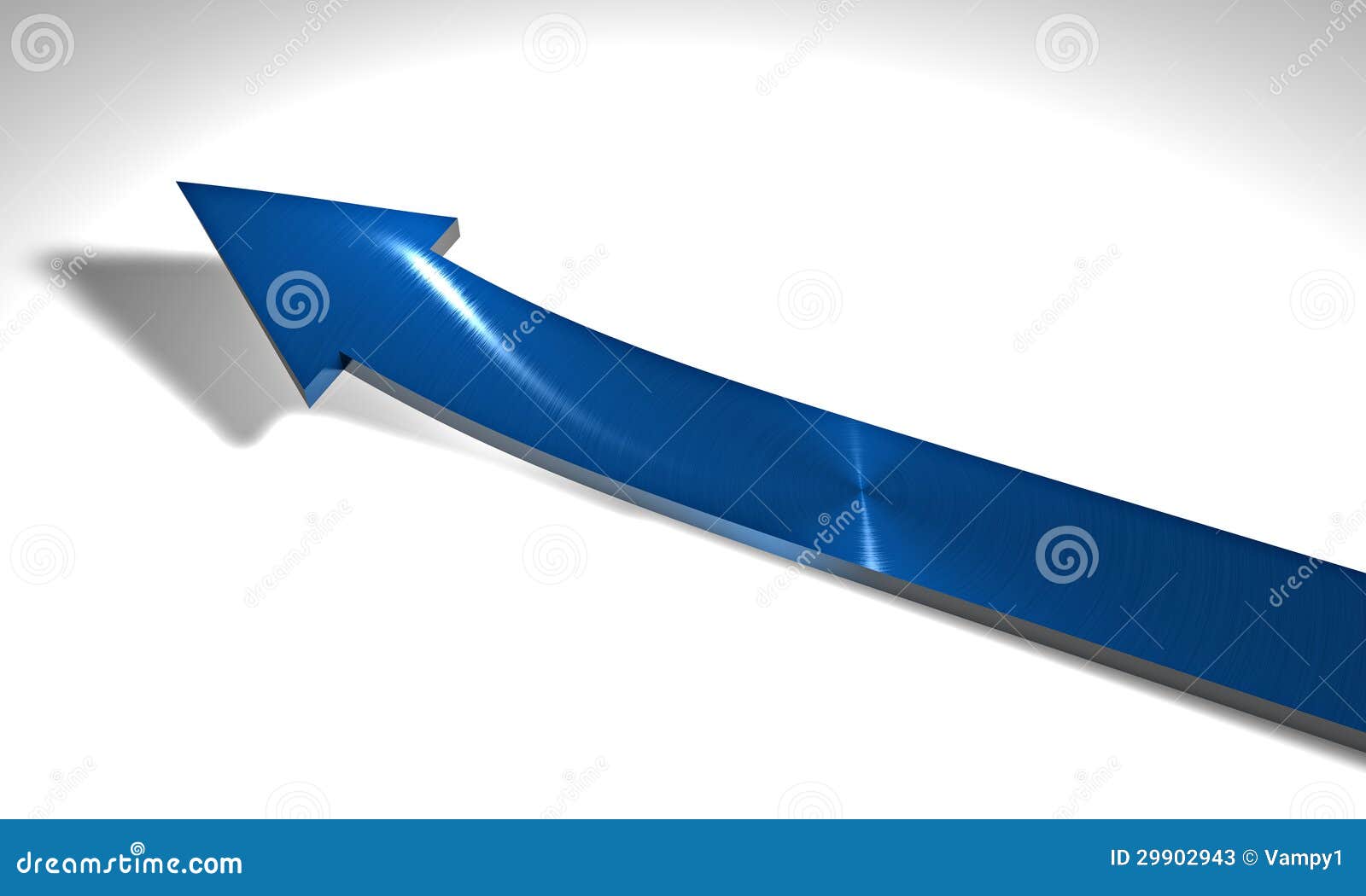 Blue Arrow on a White Background Stock Illustration - Illustration of ...