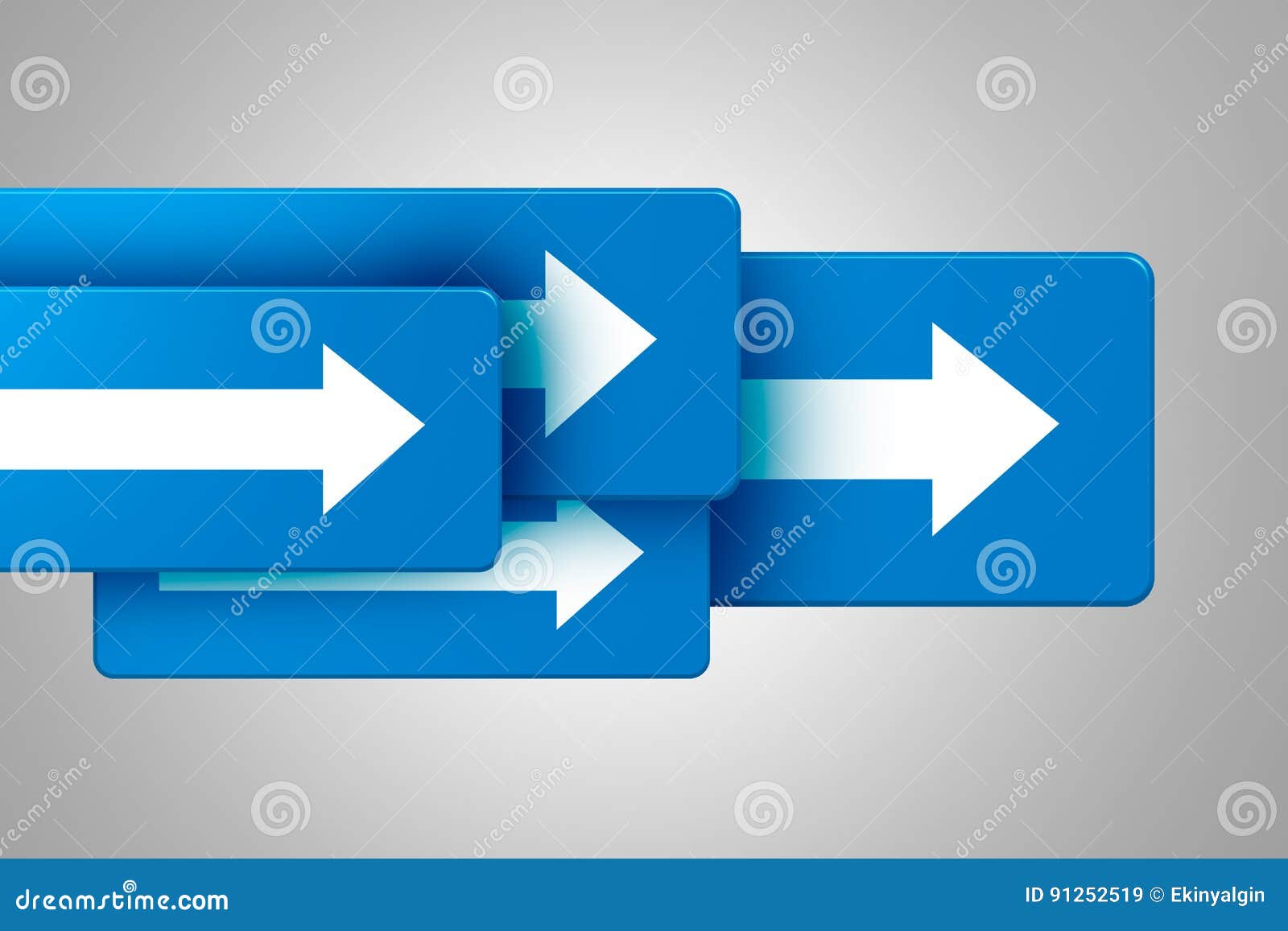 Blue Arrow Sign stock illustration. Illustration of shape - 91252519