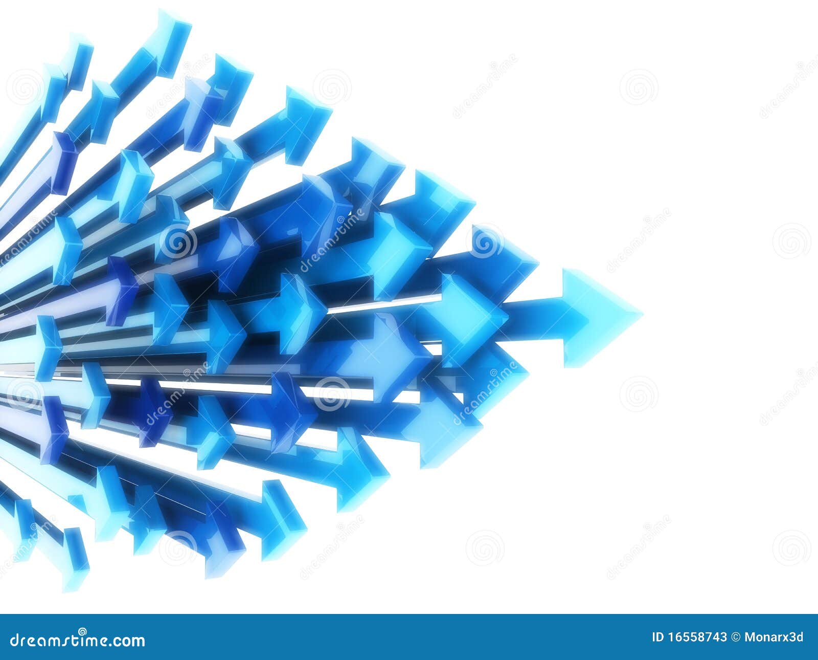 Blue arrows stock illustration. Illustration of glow - 16558743
