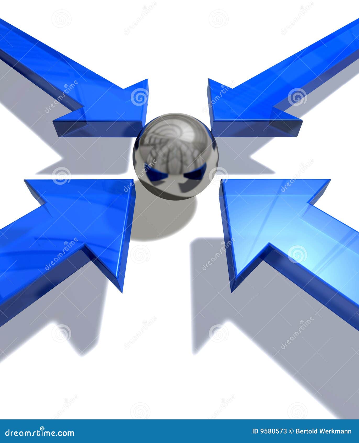 Blue arrows stock illustration. Illustration of direction - 9580573