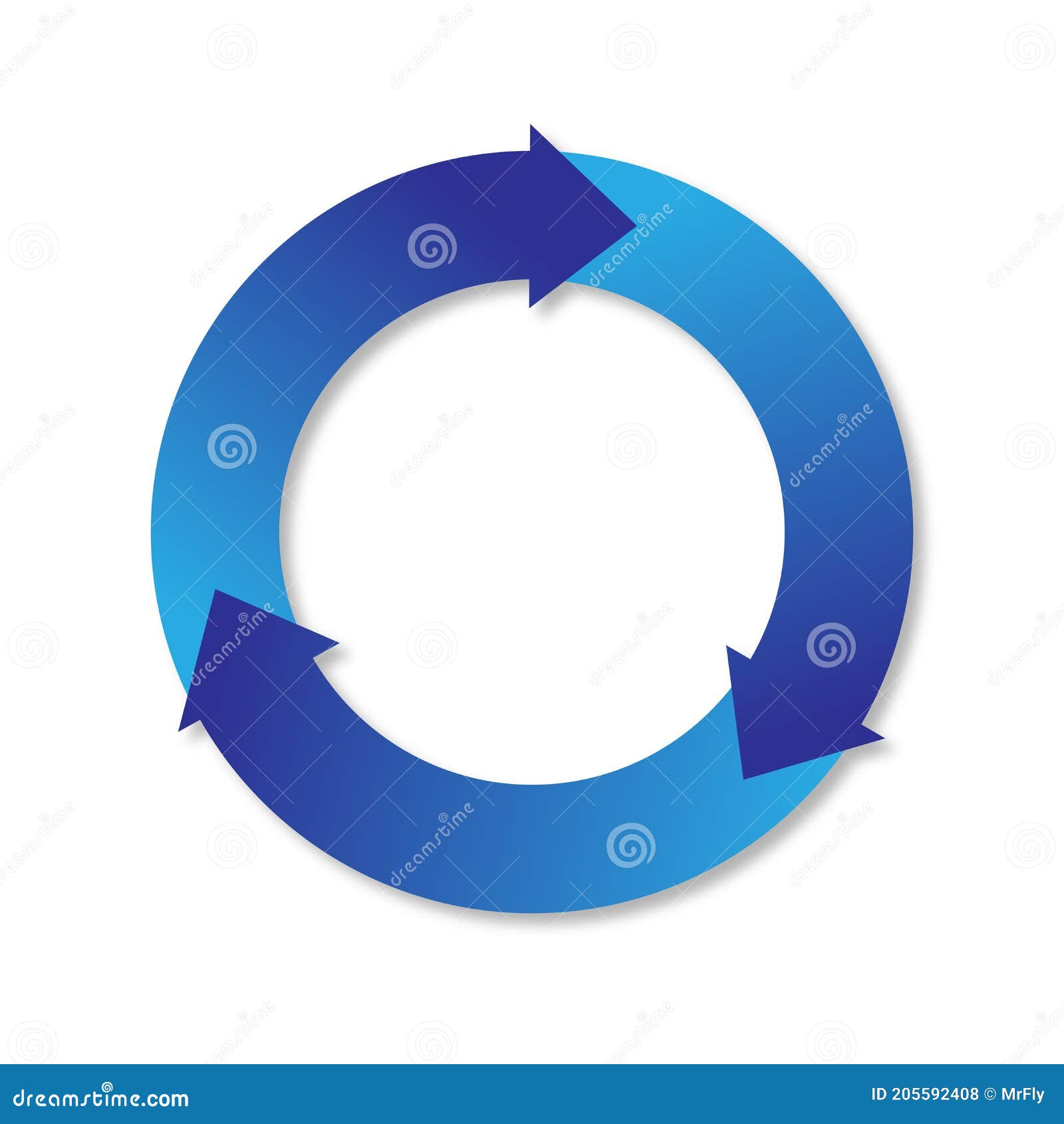 Flowchart Vector Template, Blue On White | CartoonDealer.com #106347710