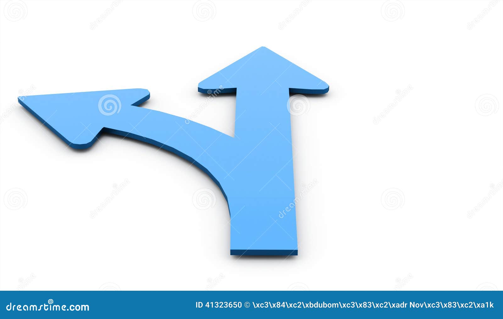 Blue Arrows on Left Side Isolated Stock Illustration - Illustration of ...