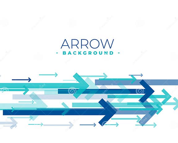 Blue Arrows Moving Forward Background in Blue Color Stock Vector ...