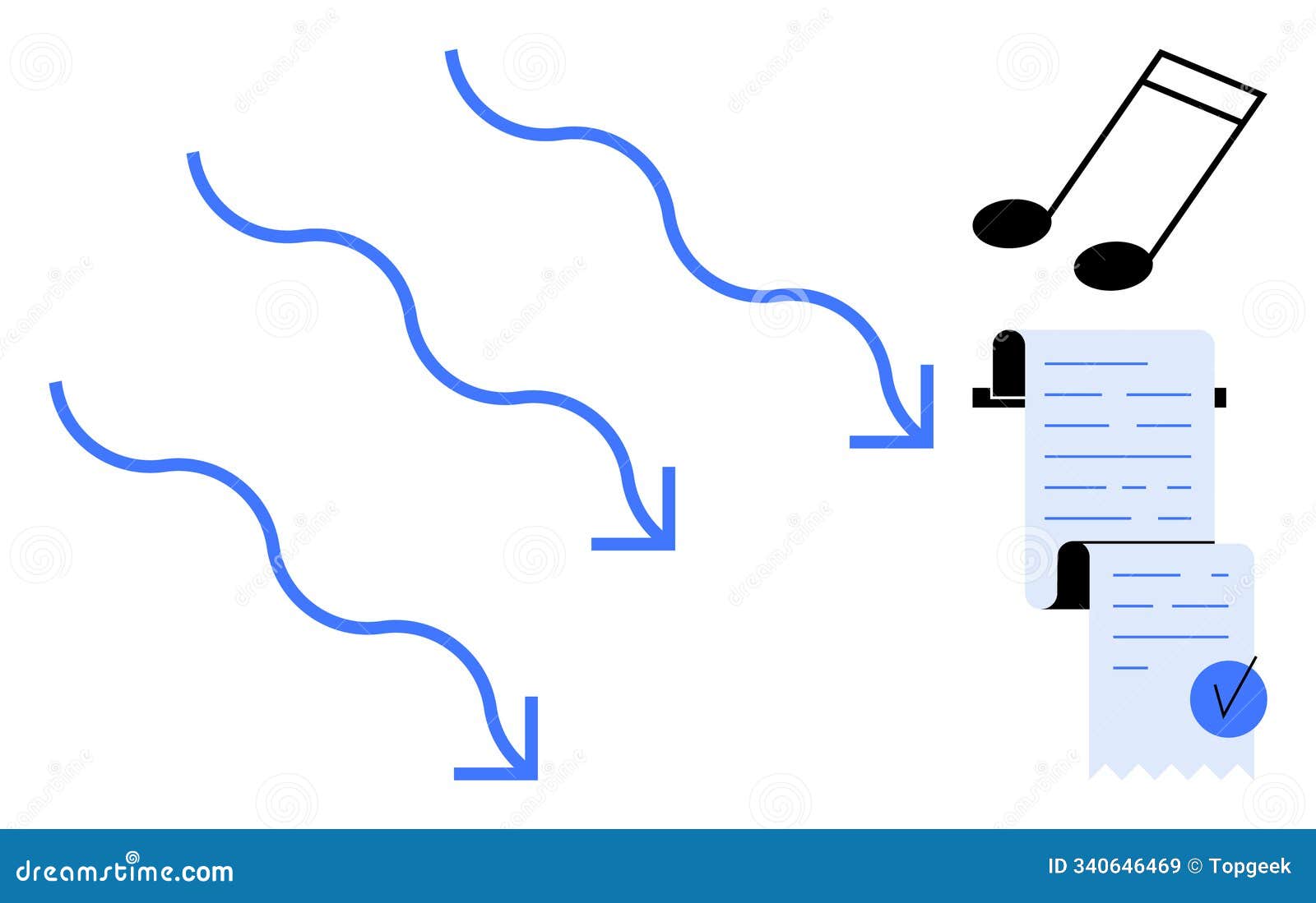 Simplified Workflow Depicting Music Note Generation and Document ...